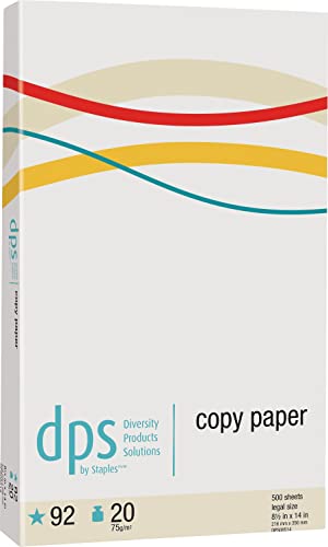 Diversity Product Solutions by Staples Multiuse Paper, 8.5" X 14", 20 Lb, White, 5000 Sheets/Case (Dps08514)