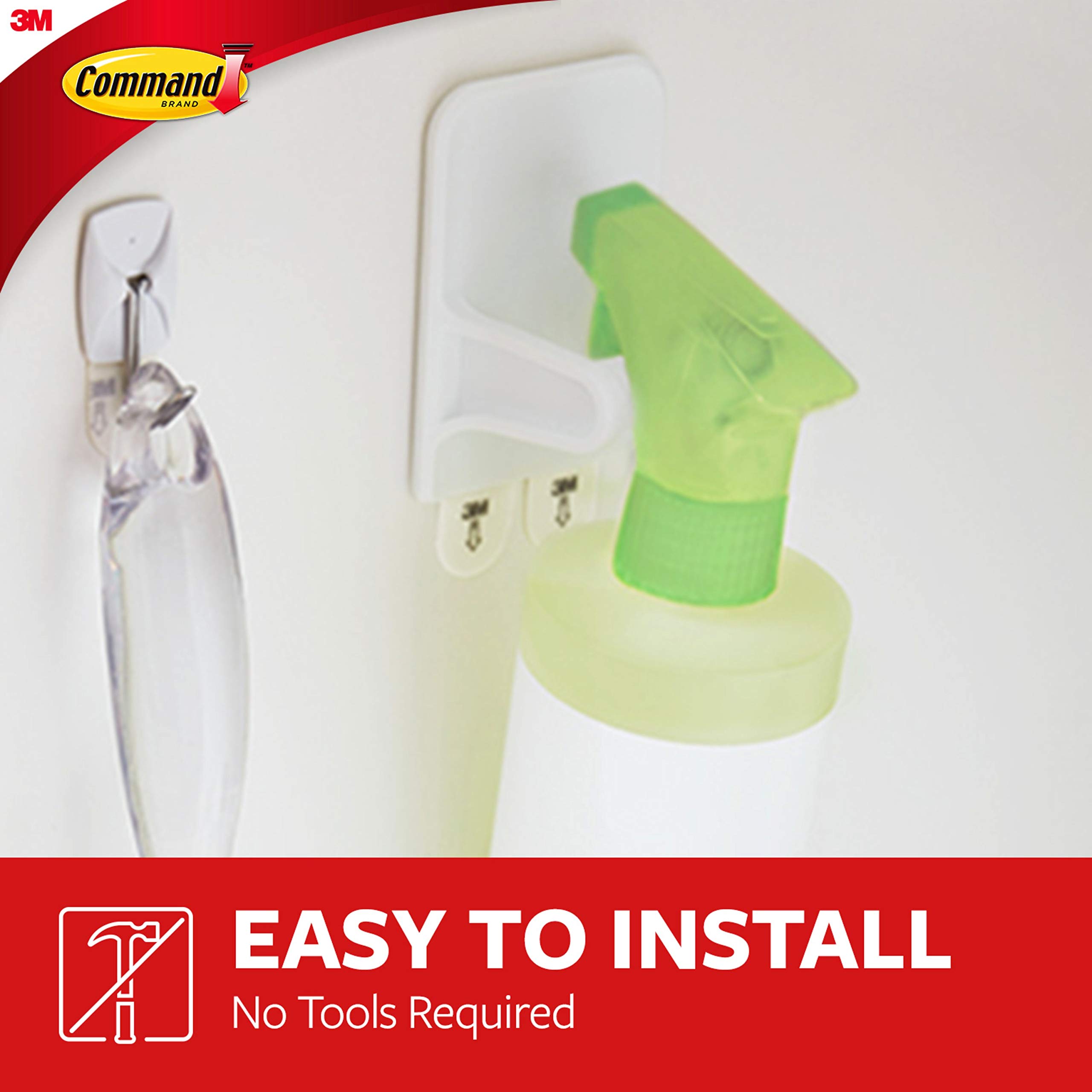 Command Spray Bottle Hangers Value Pack, 2-Hangers, 4-Large Strips (17009-HW2ES) (3)