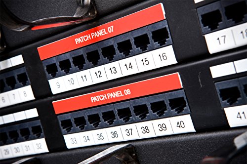 NEOUZA 5PK Compatible for Brother P-Touch Laminated Tze TZ Label Tape Cartridge 24mm x 8m (TZe-455 White on Red)