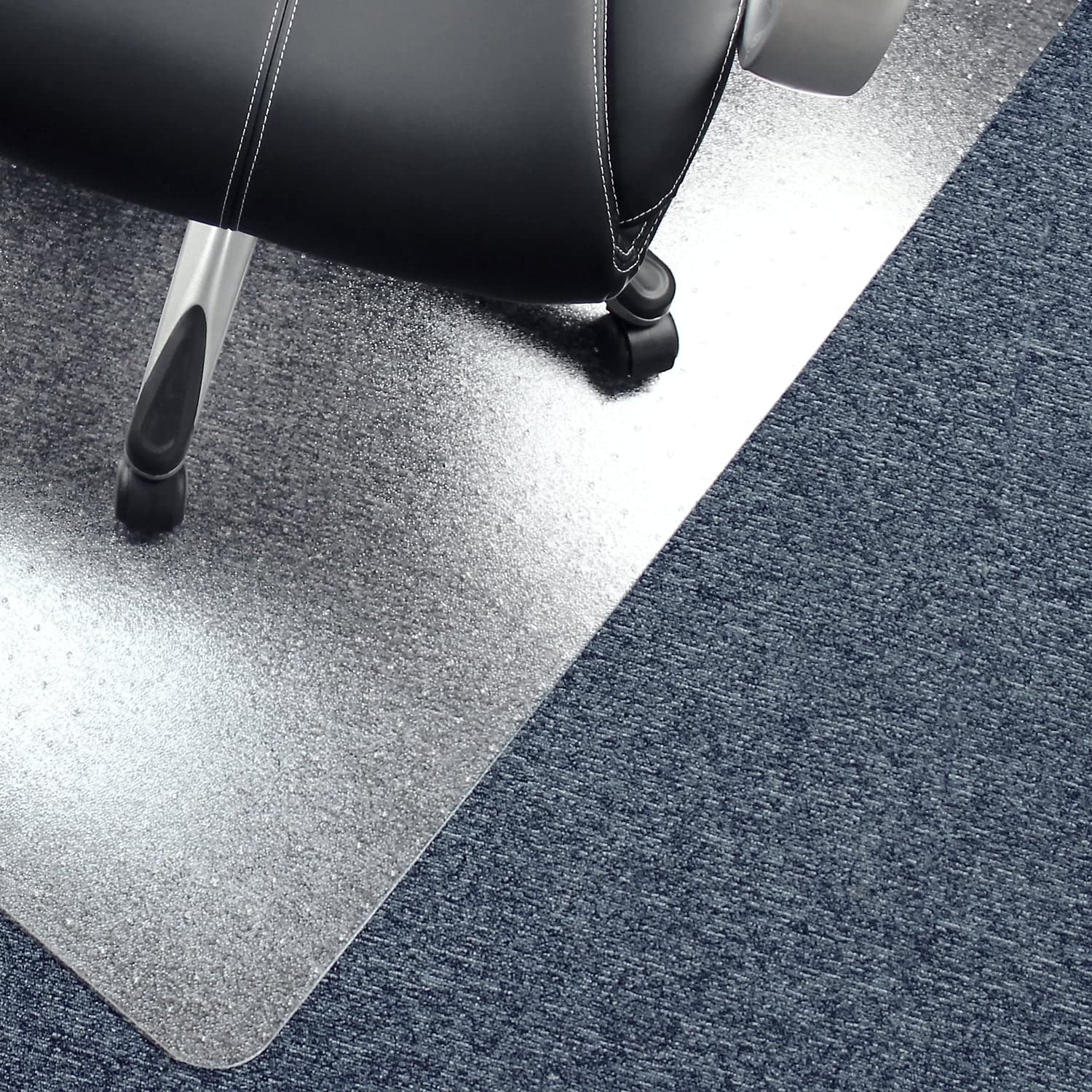 Advantagemat Vinyl Rectangular Chair Mat Carpets over 3/4" - 48" x 60"