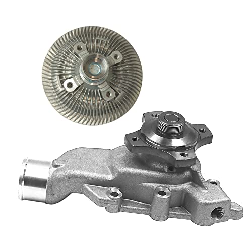 VIPCAR 1088 Engine Cooling Water Pump & Fan Clutch Assembly for Jeep 1999-2004 Grand Cherokee WJ 4.0L Power Tech I6