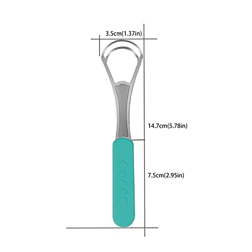 Adult Tongue Tongue Coating Scraper Oral Care Tongue Cleaning Scraper Tongue Coating Cleaning Scraper Oil Control (D, One Size)