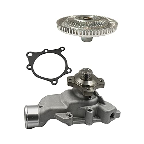 VIPCAR 1088 Engine Cooling Water Pump & Fan Clutch Assembly for Jeep 1999-2004 Grand Cherokee WJ 4.0L Power Tech I6