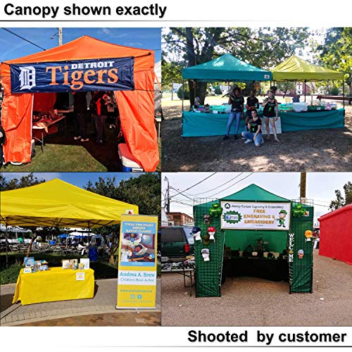 ABCCANOPY Heavy Duty Ez Pop up Canopy Tent with Sidewalls 10x10, Turquoise