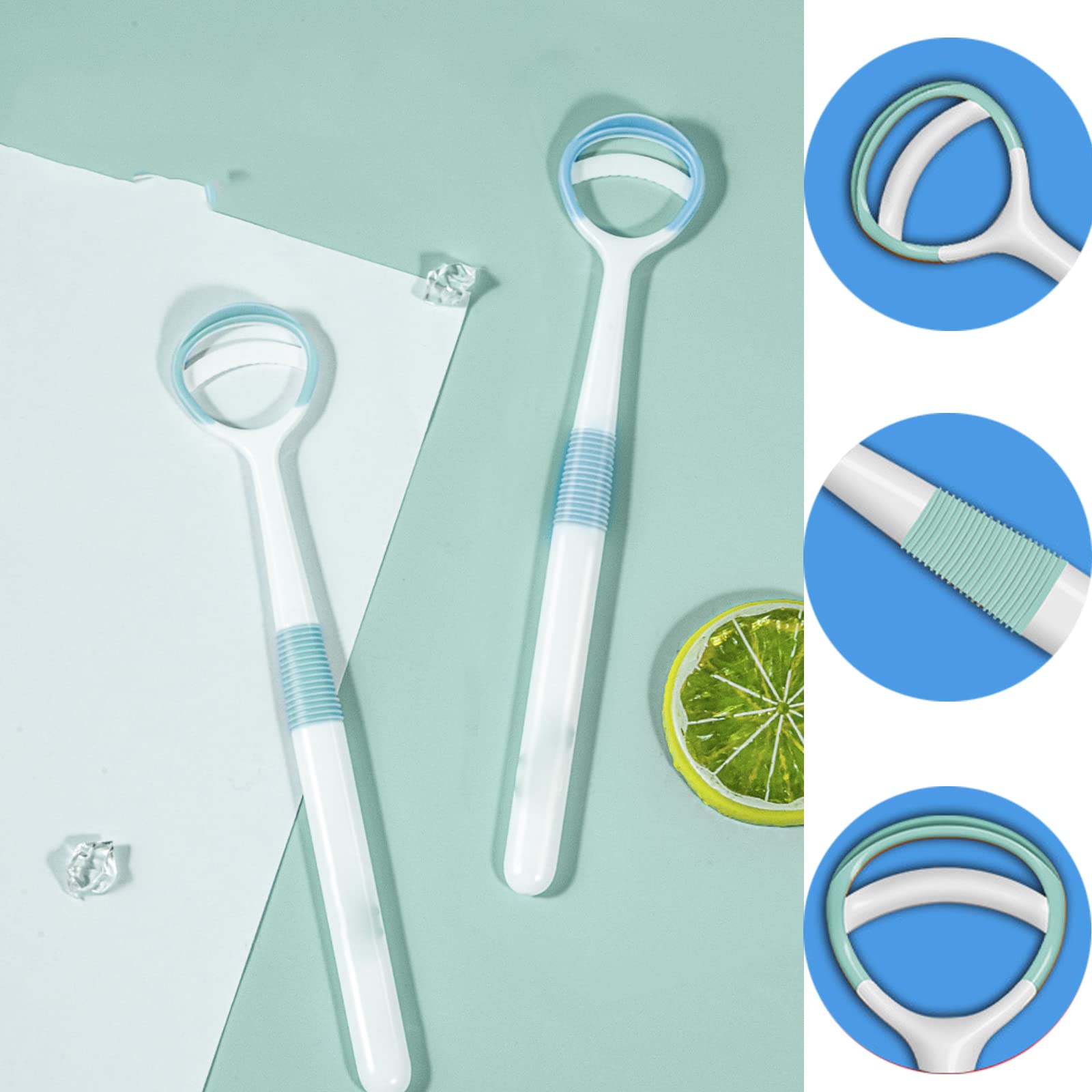 Tongue Brush,DFsucces Tongue Scraper,Tongue Scraper Cleaner for Adults Kids, Healthy Oral Care, Easy to Use, Eliminate Bad Breath (3 Pack)