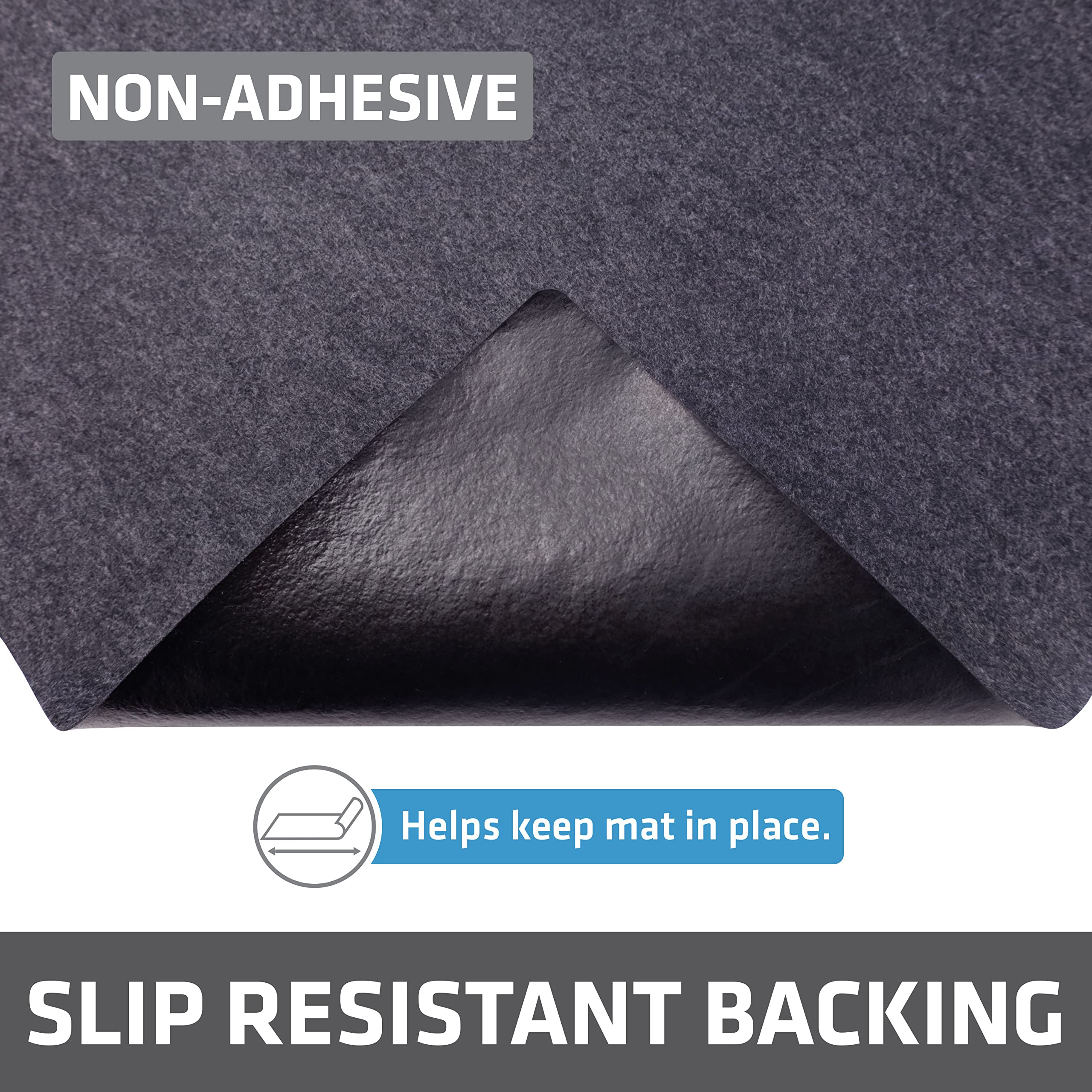 Drymate Under Sink Mat, Waterproof Cabinet Protection Mats for Kitchen & Bathroom, Absorbent Shelf Liners, Slip-Resistant, Non-Adhesive, Machine Washable, Durable (USA Made)(24βx29β)(Charcoal)