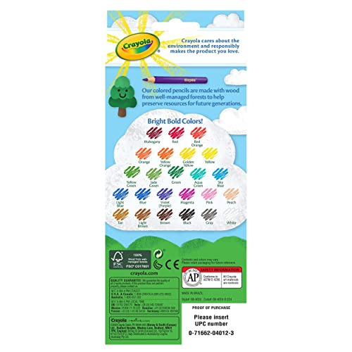Crayola Colored Pencils, Coloring Supplies, 24 Count