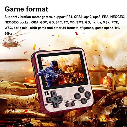 RG280V Handheld Retro Game Console with 15000 Games, 16+64GB 2.8 Inch Portable Mini Arcade Video Gaming Console for Kids Adults, Handheld Emulator Console Support Music & Video