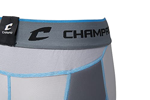CHAMPRO Windmill Women's Sliding Short - Polyester/Spandex, Women's Medium, Grey