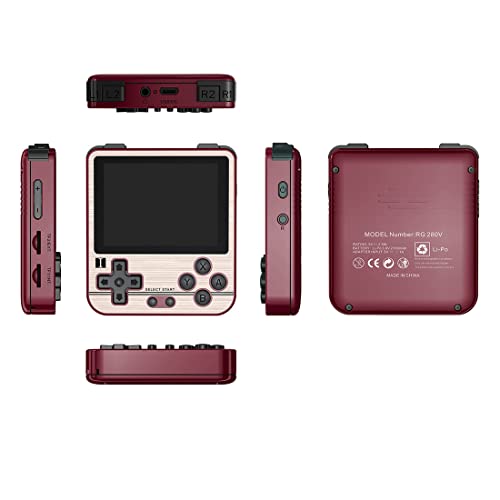 RG280V Handheld Retro Game Console with 15000 Games, 16+64GB 2.8 Inch Portable Mini Arcade Video Gaming Console for Kids Adults, Handheld Emulator Console Support Music & Video