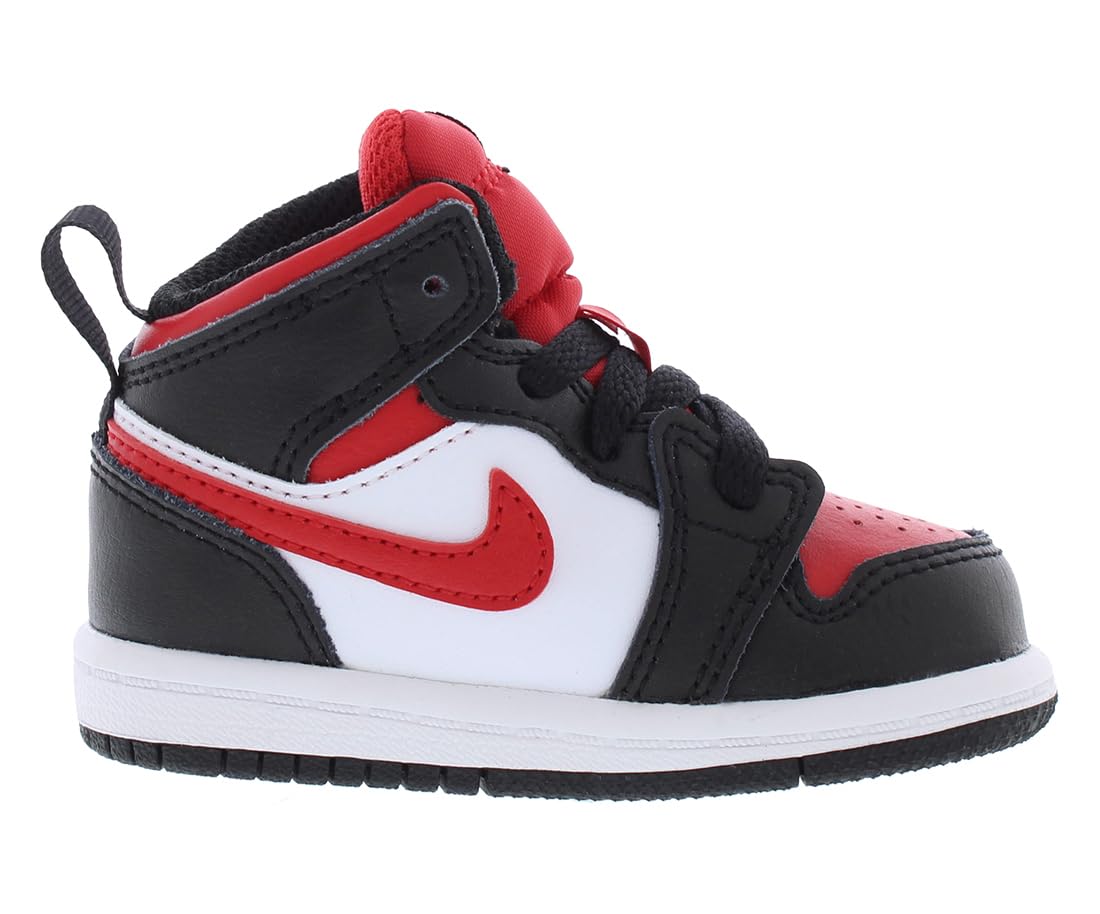 Jordan Baby Boy's 1 Mid (Infant/Toddler) Black/Fire Red/White 8 Toddler M