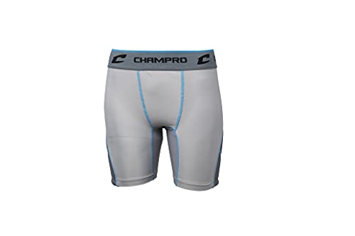 CHAMPRO Windmill Women's Sliding Short - Polyester/Spandex, Women's Medium, Grey