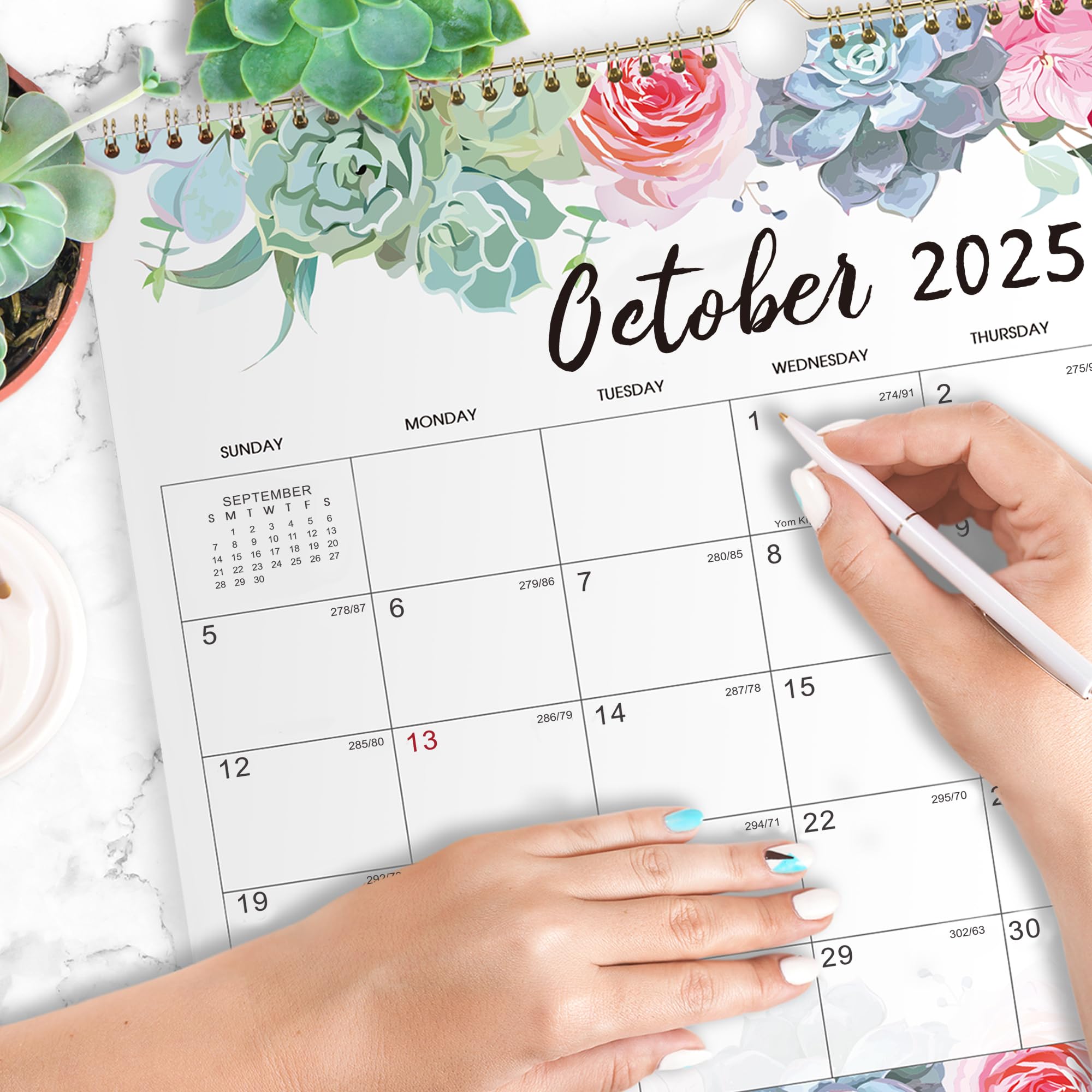 2025-2026 Calendar - JUL 2025 - DEC 2026, 14.6'' x 11.4'', Wall Calendar 2025-2026, Twin-Wire Binding, 18 Months Calendar 2025-2026, Premium Paper
