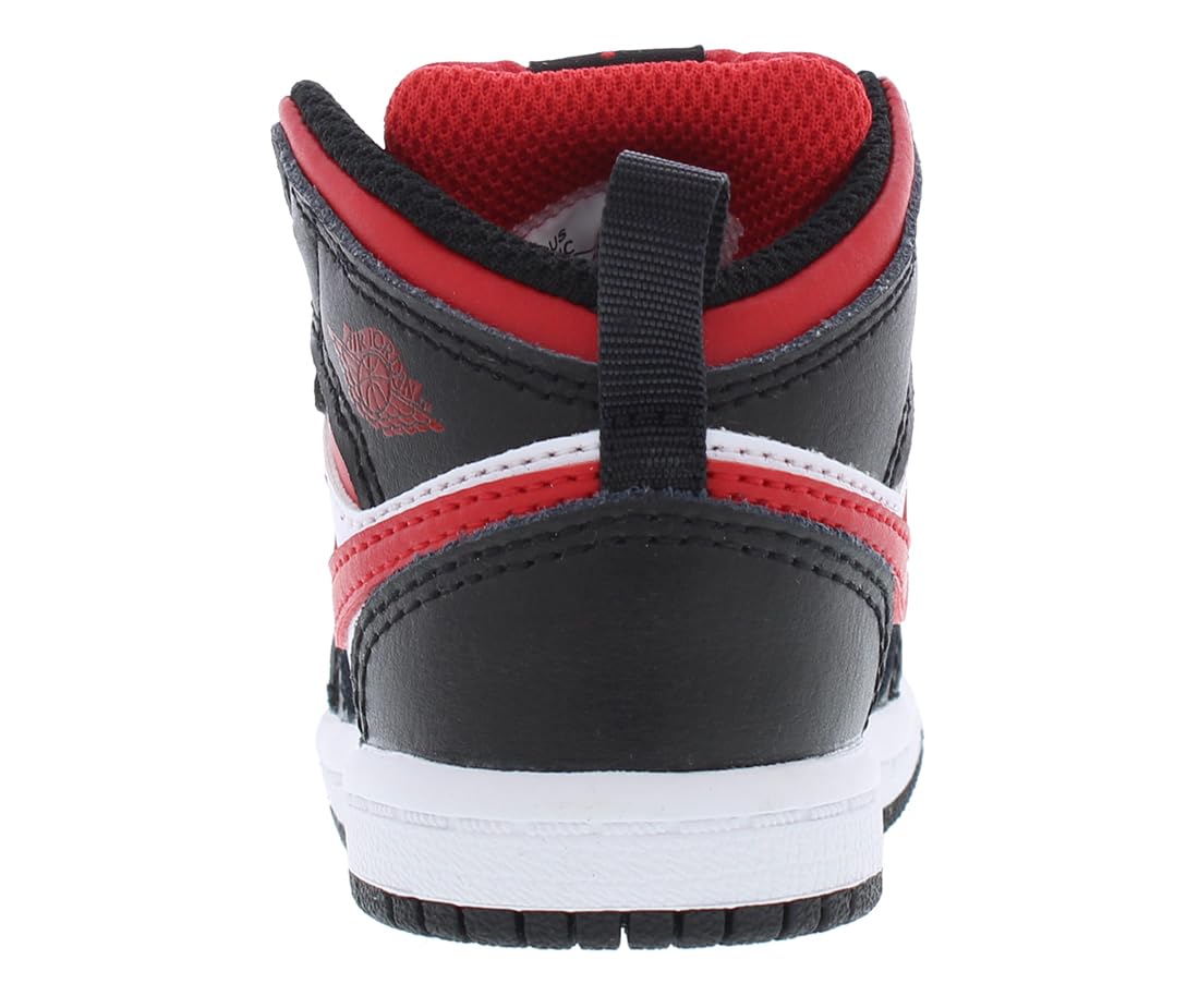 Jordan Baby Boy's 1 Mid (Infant/Toddler) Black/Fire Red/White 8 Toddler M