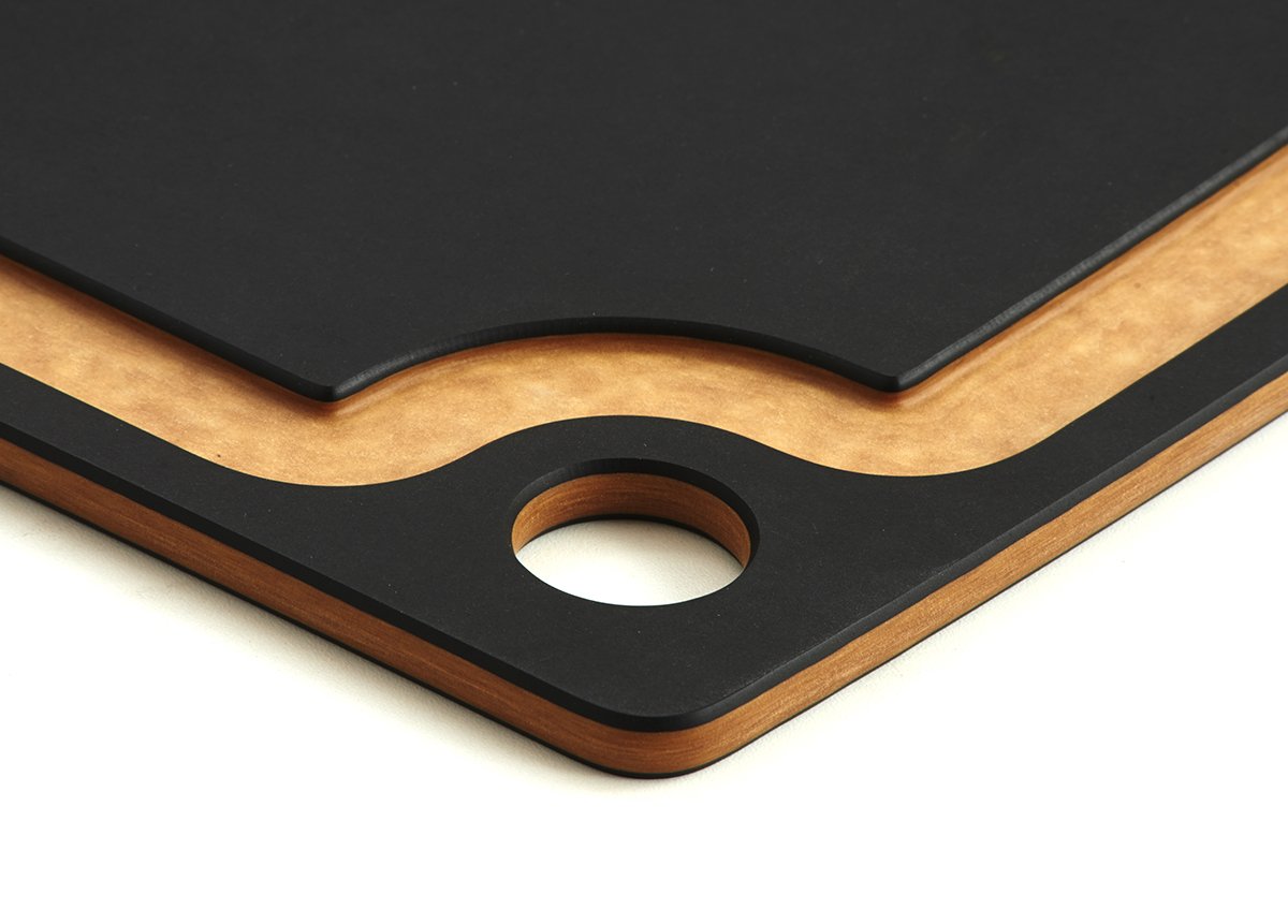 Epicurean Gourmet Series Cutting Board with Juice Groove 14.5-Inch by 11.25-Inch, Slate/Natural