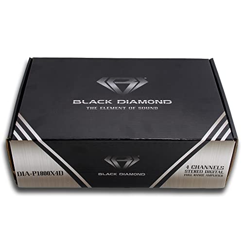Black Diamond 4 Channel Amplifier Class D 3600 Watt Full Range DIA-P1800X4D