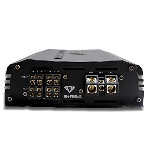Black Diamond 4 Channel Amplifier Class D 3600 Watt Full Range DIA-P1800X4D