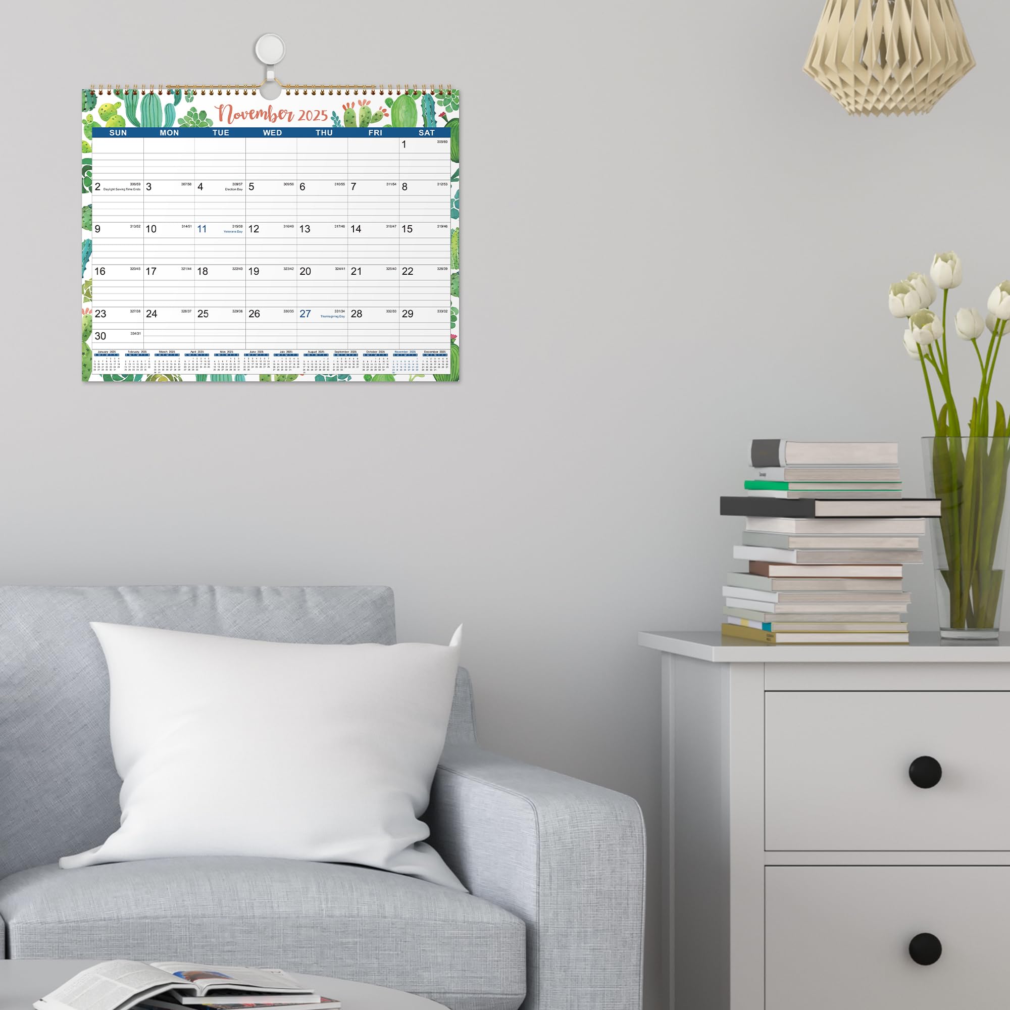 2025-2026 Calendar - July 2025-December 2026 Wall Calendar, 18 Monthly Calendar 2025-2026, Perfect for School, Office & Home Planning, 14.75" x 11.5"