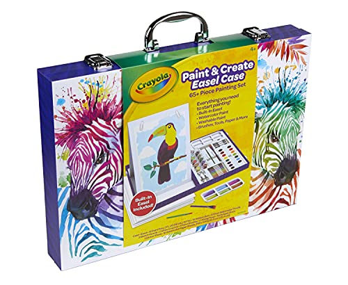 Crayola Table Top Easel & Art Kit (65 Pcs), Kids Painting Set, Gifts for Kids, Ages 4+