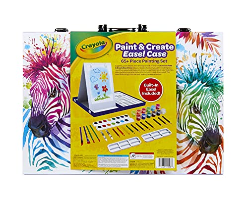 Crayola Table Top Easel & Art Kit (65 Pcs), Kids Painting Set, Gifts for Kids, Ages 4+