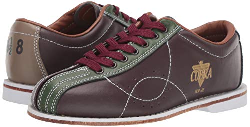 Cobra Bowling Products womens Bowling Shoes, Brown/Green, 8 US