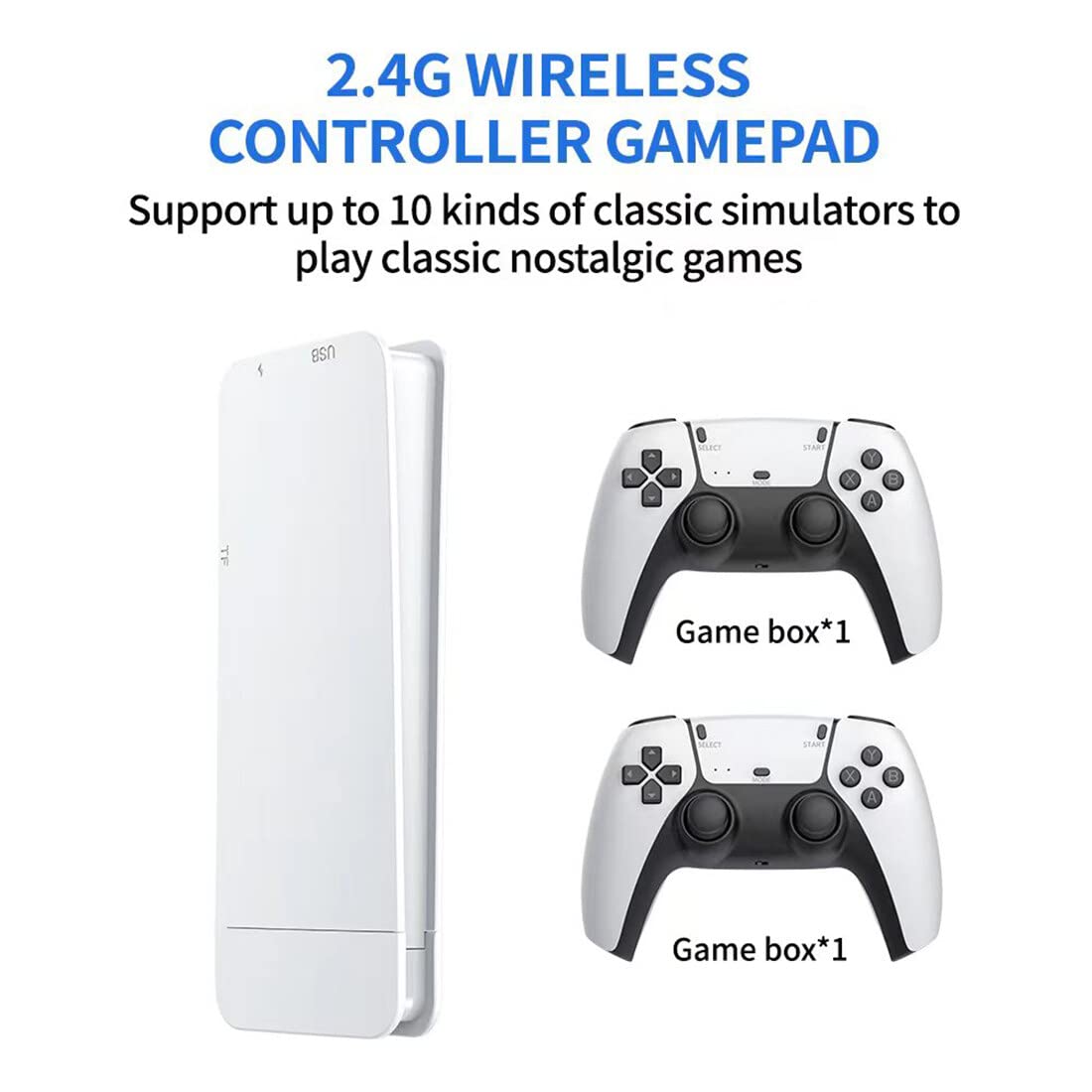 Newcomer M15 Game Stick, Retro Handheld Game Console with 19,000 Games, HD 4K 64G Plug and Play Video Games for TV