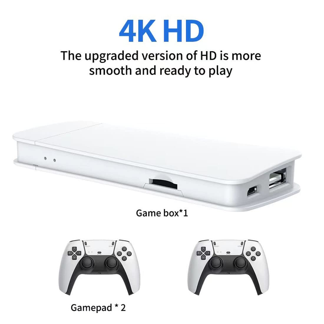 Newcomer M15 Game Stick, Retro Handheld Game Console with 19,000 Games, HD 4K 64G Plug and Play Video Games for TV