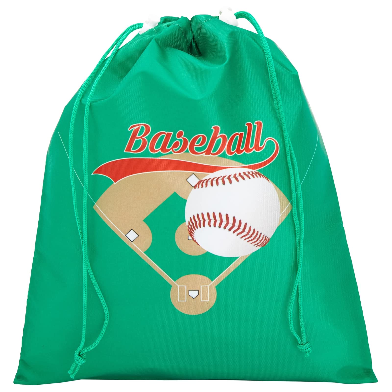 BLUE PANDA Soccer Party Drawstring Favor Bags (12 x 10 in, 12 Pack)