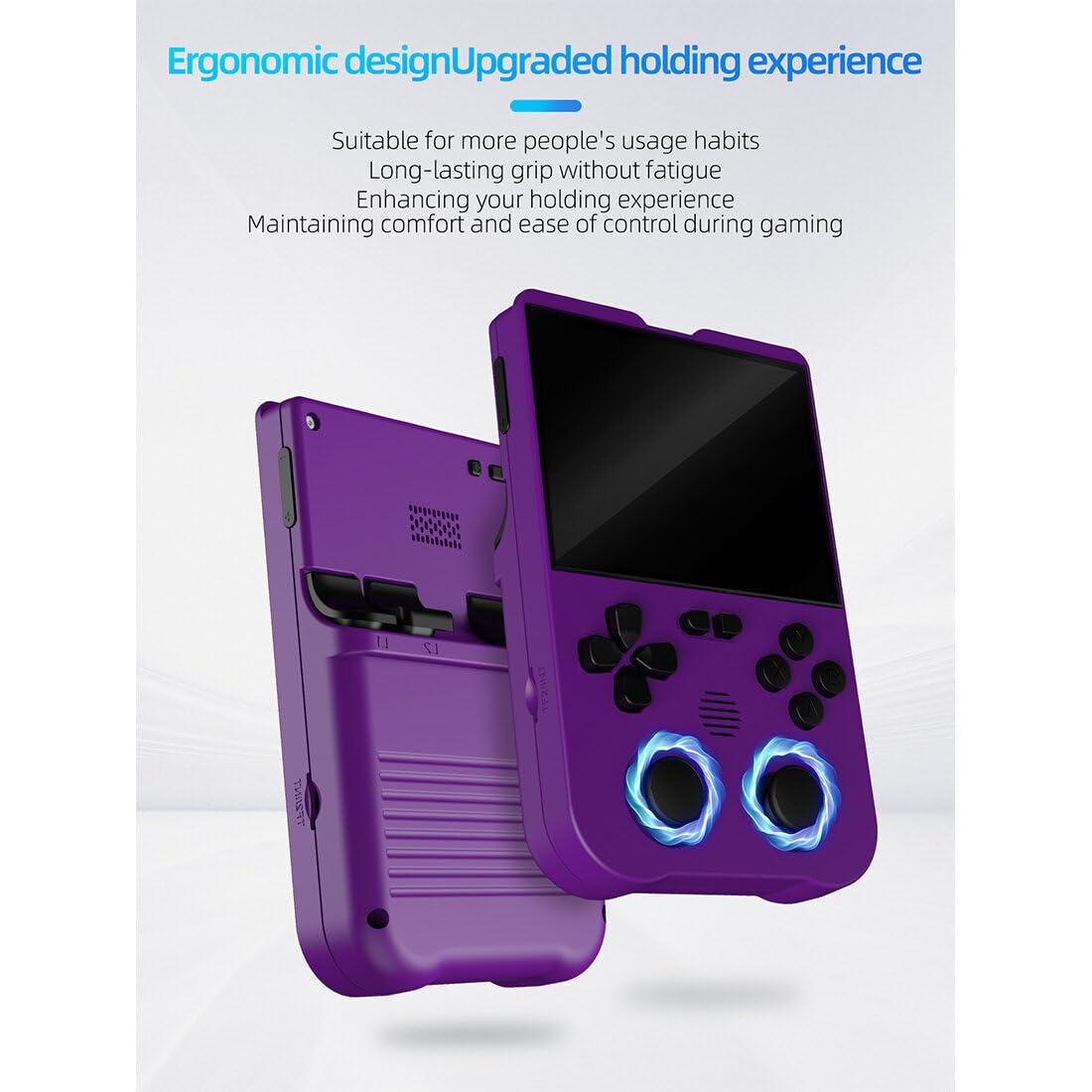 Aetheria XU10 Retro Handheld Game Console, 3.5-Inch IPS Screen Video Gaming Console with 12000+ Games, Linux System, RK3326S CPU, Supports Over 20 Emulator-Black