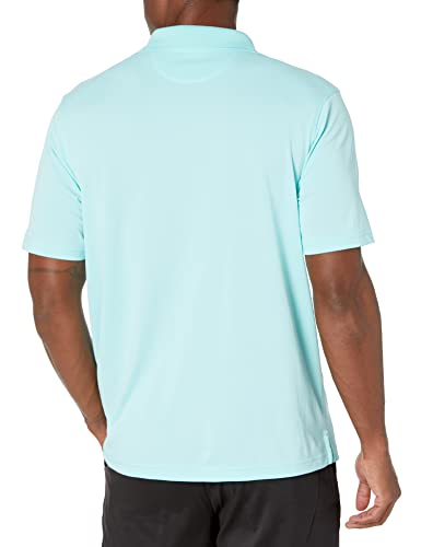 Amazon Essentials Men's Regular-Fit Quick-Dry Golf Polo Shirt (Available in Big & Tall), Aqua Blue, Medium