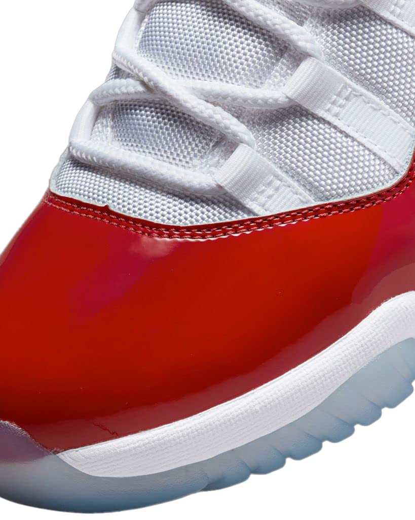 Nike mens air Jordan 11 2021 Basketball shoe, White/Varsity Red-black, 10