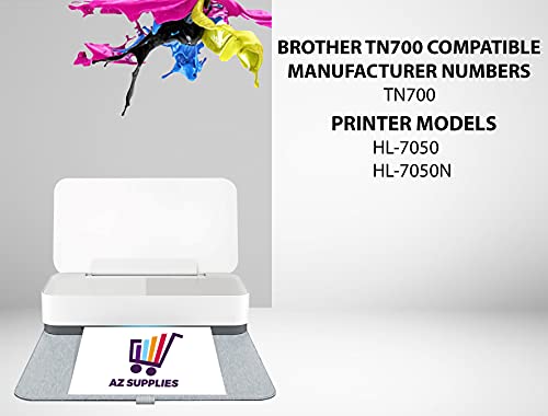 AZ Supplies Compatible Toner Cartridge Replacement for Brother TN700 HL-7050 HL-7050N Black 2 Packs