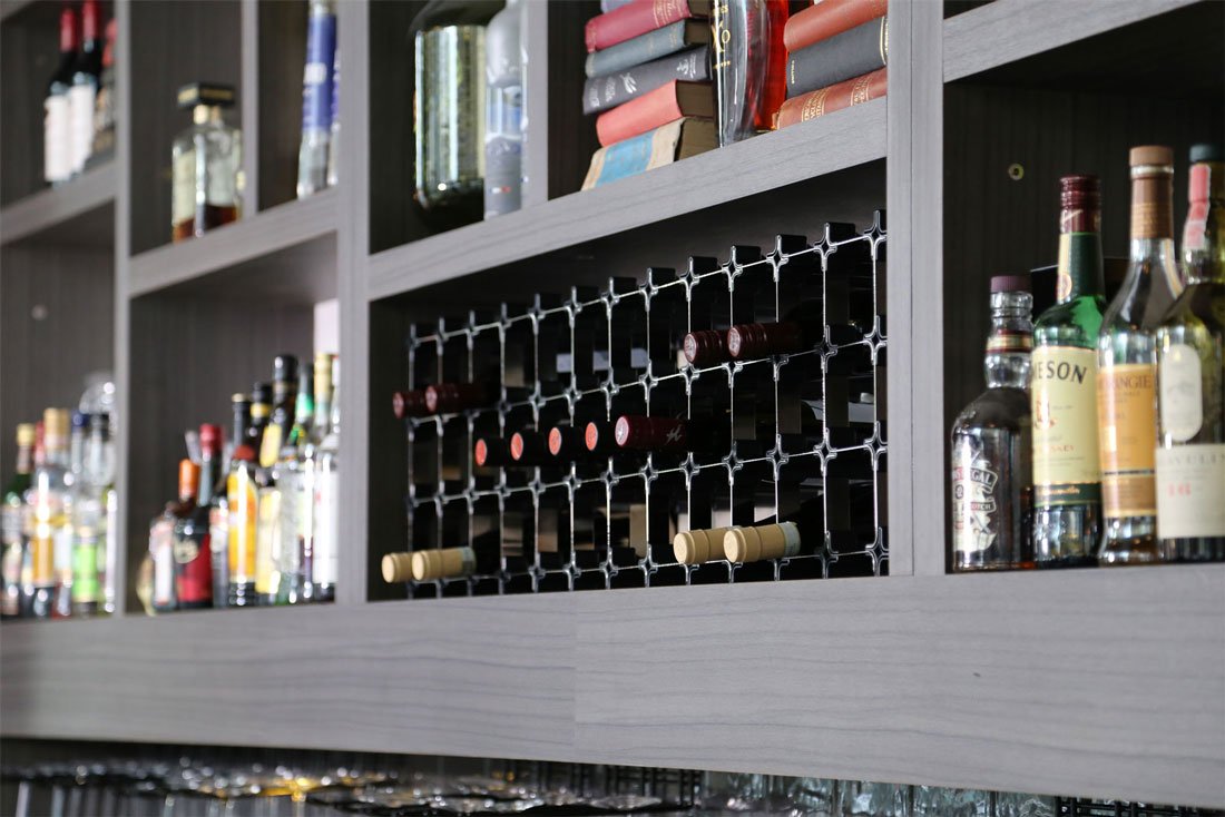 Nook 6 Bottle Modular Wine Rack - Easy 2 Step Assembly