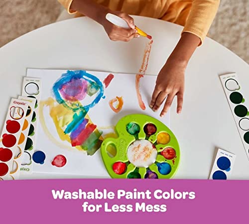 Crayola Watercolor Paint Set, Pop & Paint Palette, Washable Kids Paints, Gift