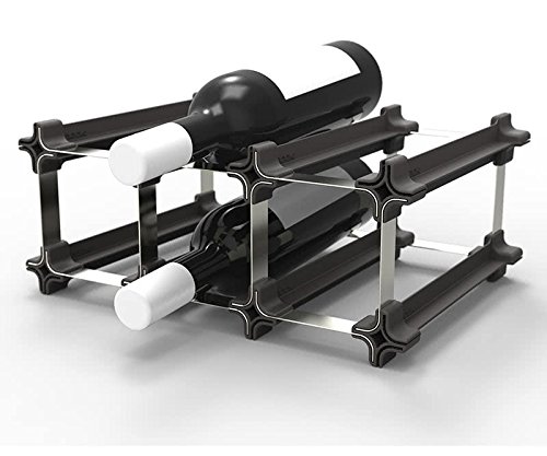 Nook 6 Bottle Modular Wine Rack - Easy 2 Step Assembly