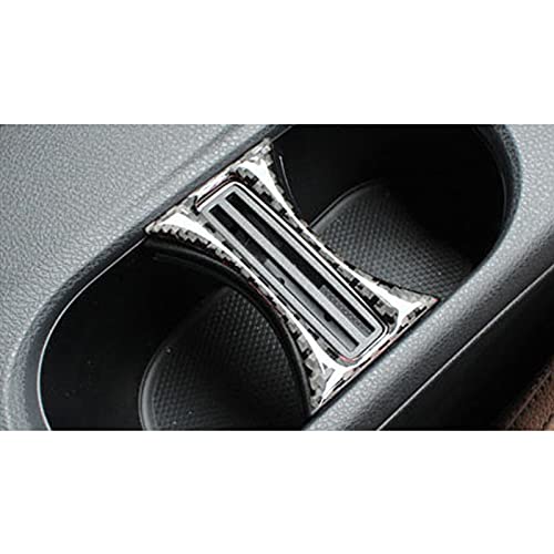 Xotic Tech Water Cup HolderĀ PanelĀ Cover Trim, Real Carbon Fiber, Compatible with Mercedes Benz A180 CLA180 CLA200 CLA250 GLA180 GLA200 GLA250 2.95"