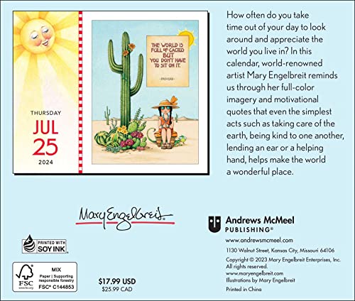Mary Engelbreit's 2024 Day-to-Day Calendar: What a Wonderful World