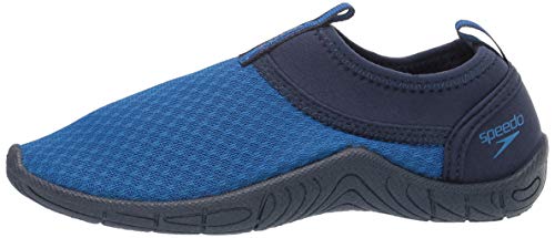 Speedo unisex child Tidal Cruiser Kids Water Shoe, Navy/Royal, 2 Big Kid US