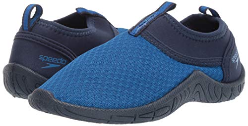 Speedo unisex child Tidal Cruiser Kids Water Shoe, Navy/Royal, 2 Big Kid US