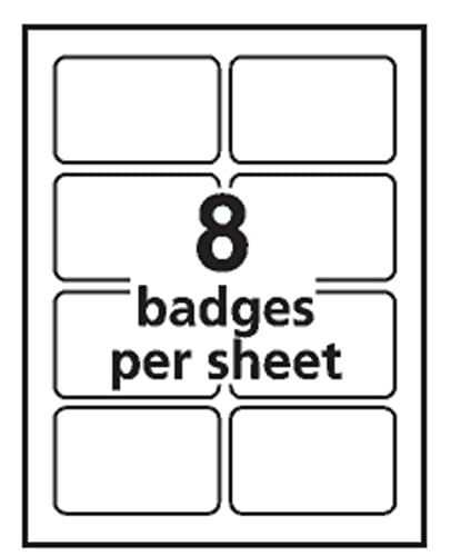 Avery(42395)EcoFriendly Printable Name Tags, White, 160 Removable Name Badges,2-1/3" x 3-3/8"