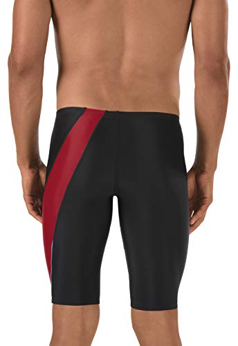 Speedo Men's Swimsuit Jammer PowerFlex Eco Revolve Splice Team Colors