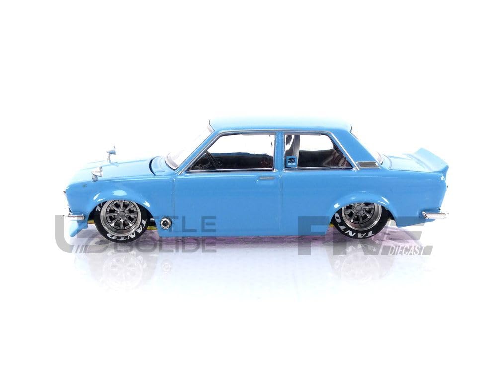 Datsun 510 Street Tanto V1 Hang Hau Blue Designed by Jun Imai Daniel Wu x Kaido House Special 1/64 Diecast Model Car by True Scale Miniatures KHMG042