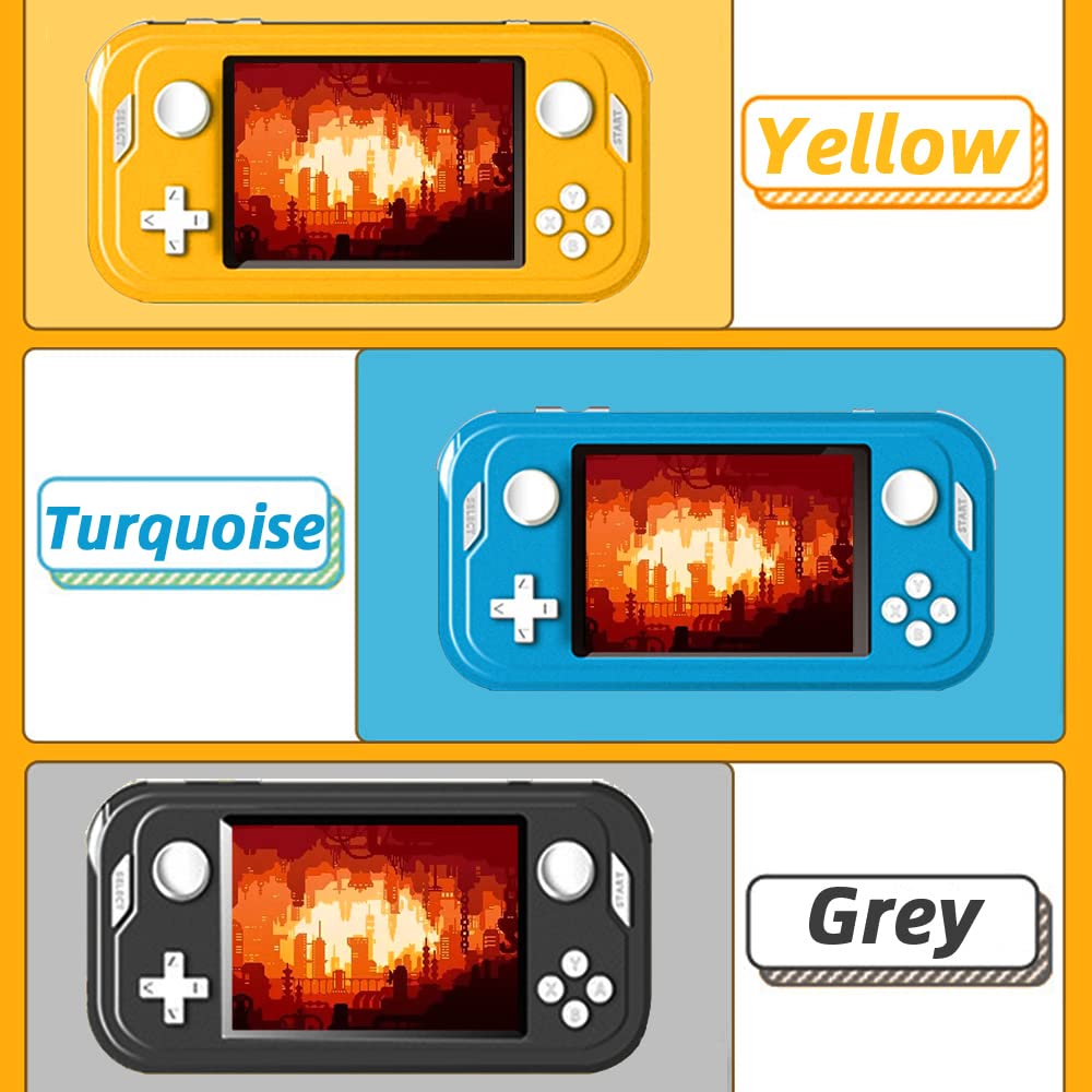Handheld Game Console 3.5inch Mini Retro Gaming Player 700 Classic Games Rechargeable Game Consoles Box for Kids Boys Children (Gray)