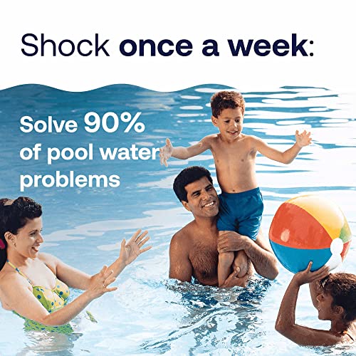HTH Pool Care Shock Ultra, Swimming Pool Chemical Prevents Bacteria, Algae, Stain & Scale, Cal Hypo Formula, 1 lb (Pack of 6)