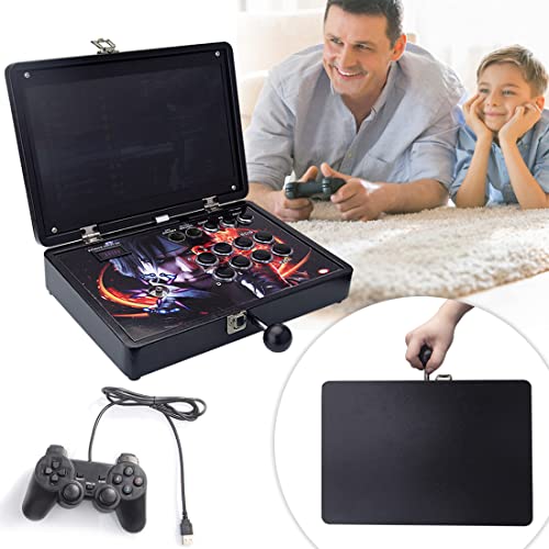 Pandora Plus Handheld Retro Game Console 13000 Games, 14-inch IPS Screen Portable Arcade Rechargeable Games Emulators for Kids and Adults (UK Plug)