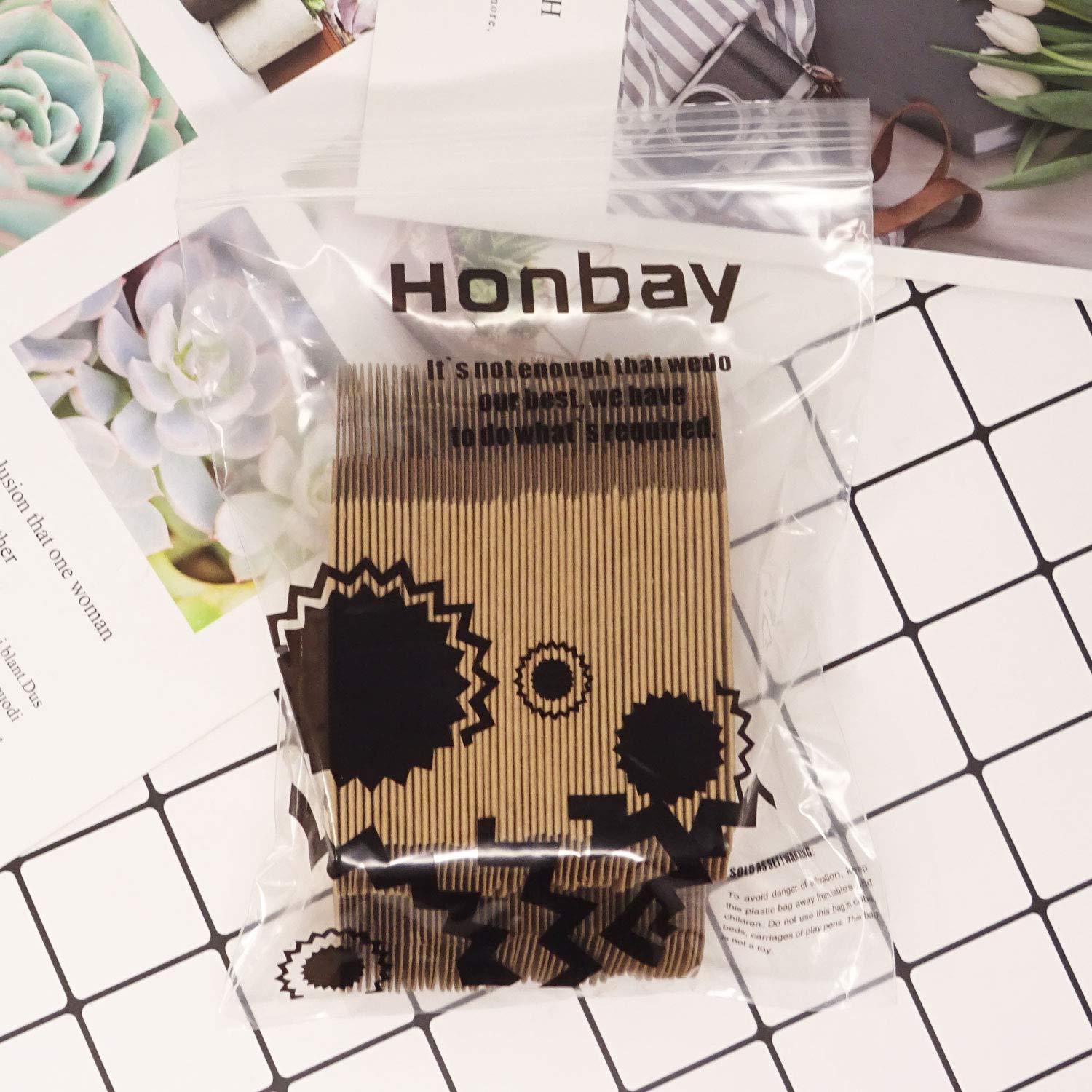 Honbay 50PCS Rectangular Lipstick Packaging Paper Boxes Kraft Paper Gift Grocery Boxes for Makeup Tube Storage