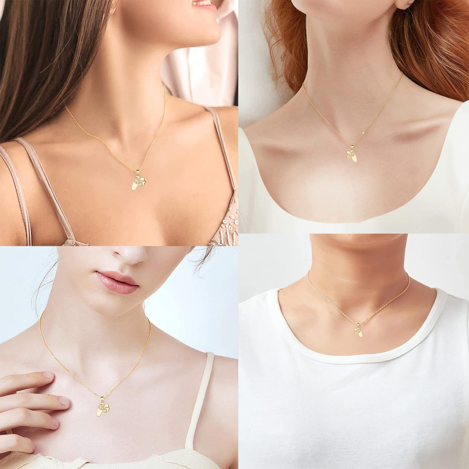 jagosen Game Controller Necklaces Matching Necklace for Couples Console Handle Pendant for Best Friends Him and Her Lovers BFF Friendship Jewelry