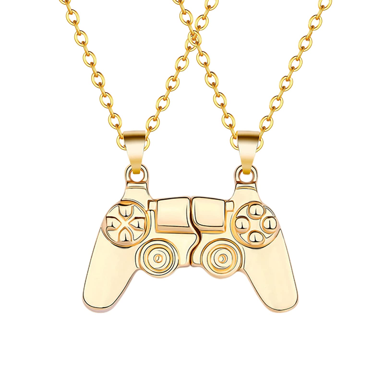 jagosen Game Controller Necklaces Matching Necklace for Couples Console Handle Pendant for Best Friends Him and Her Lovers BFF Friendship Jewelry