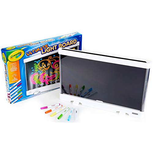 Crayola Ultimate Light Board for Drawing & Coloring - White, Light Up Kids Toy, Gift for Kids Ages 6, 7, 8, 9