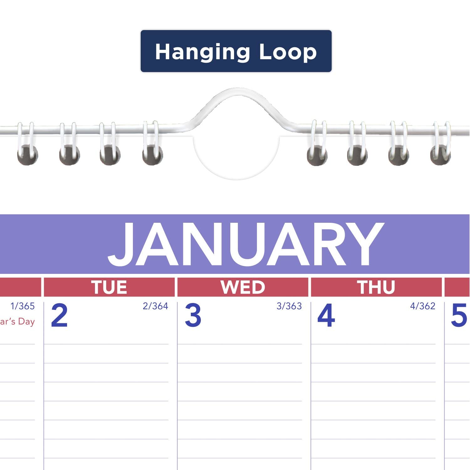 AT-A-GLANCE 2024 Wall Calendar, 8" x 11", Small, Ruled Blocks, Spiral Bound, Monthly (PM12824)